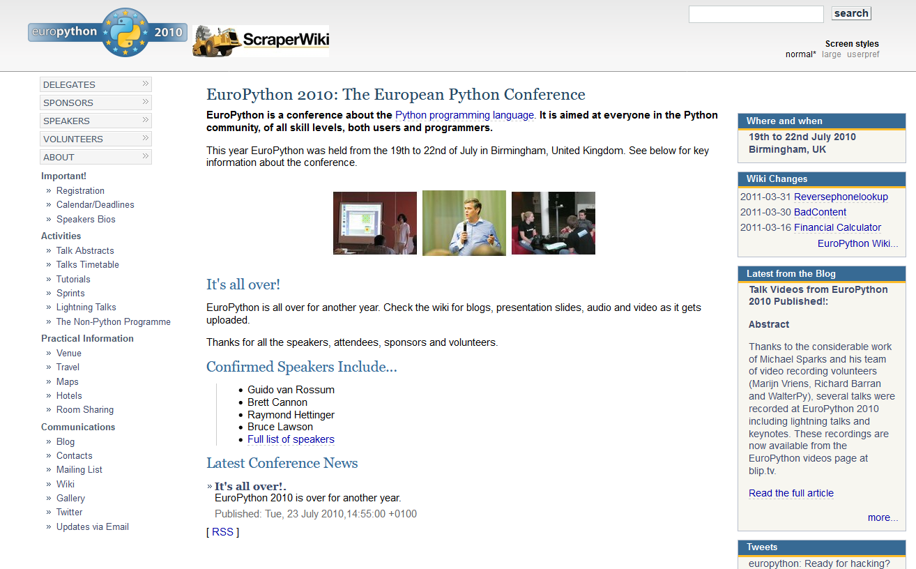 Europython Conference